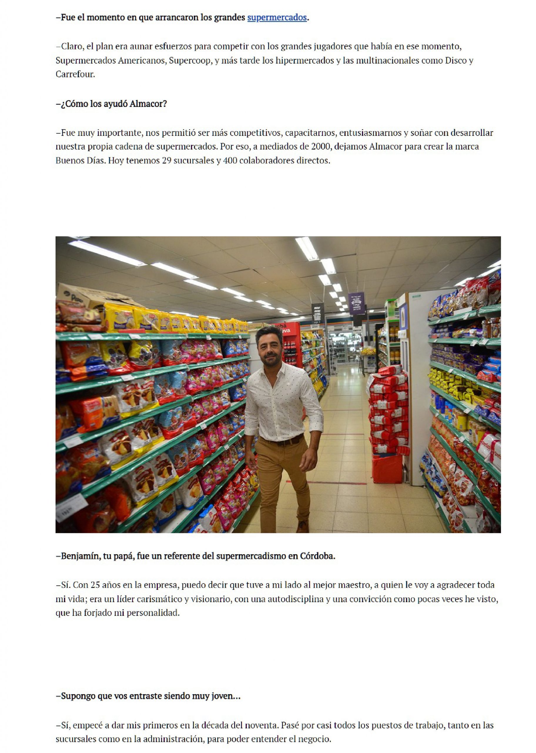 José Blanch para La Voz del interior - Grupo SAR